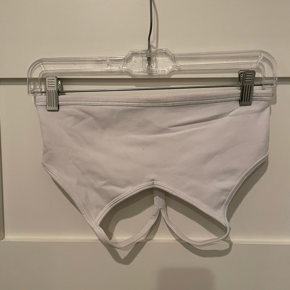 Athleta | Shirts & Tops | Athleta Girl White Racer Back Sports Bra ...